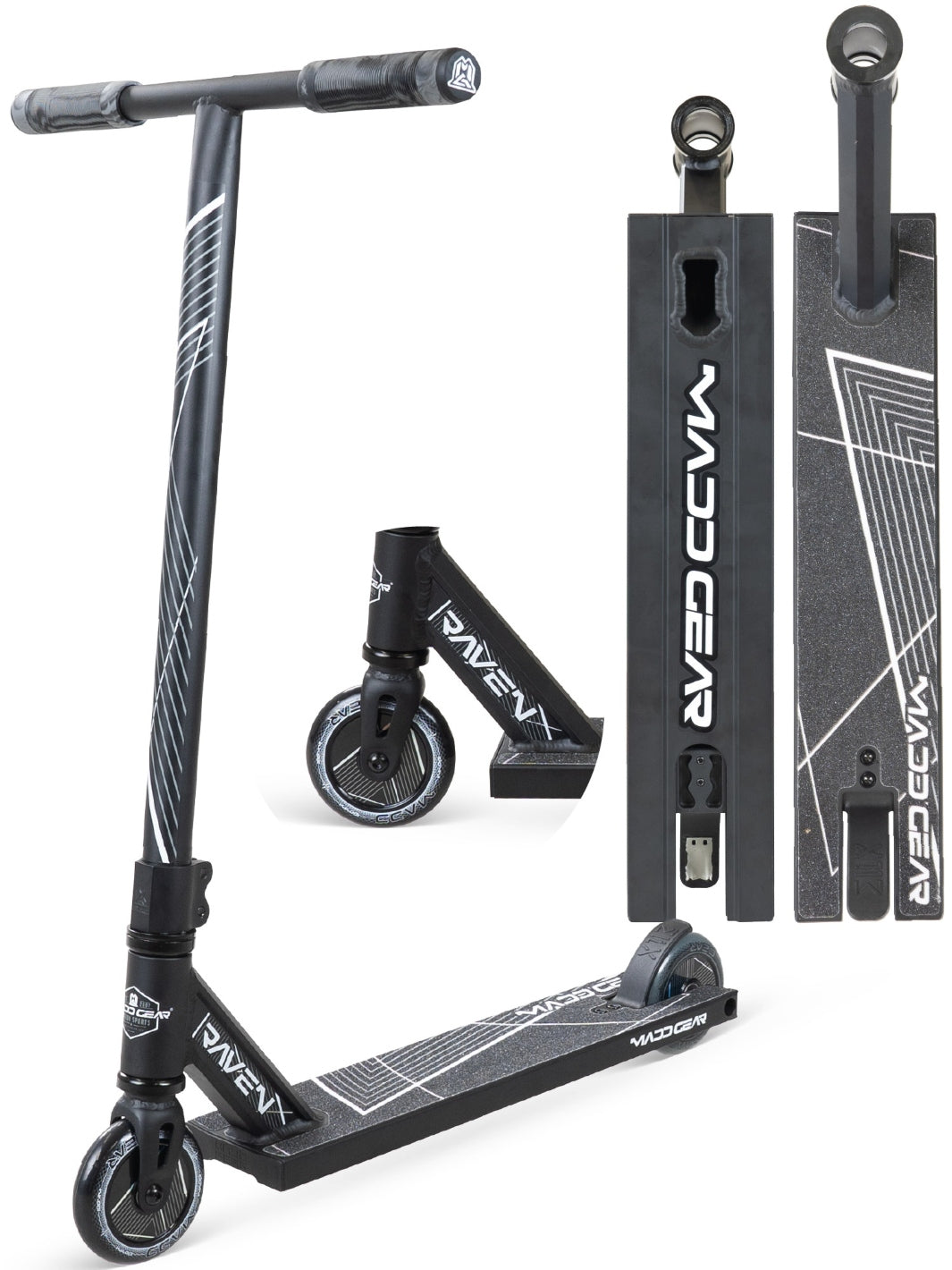 MADD GEAR MG1 RAVEN SCOOTER BLACK / BLACK – Madd Gear NZ