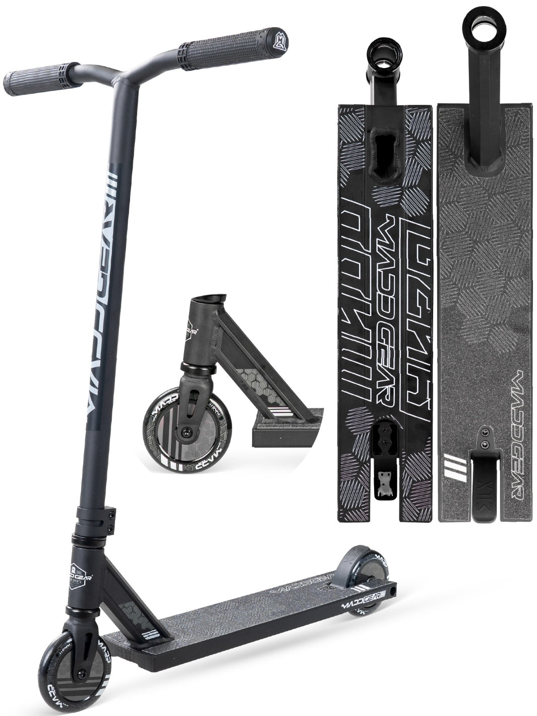 MADD GEAR MG3 ZEN SCOOTER BLACK / BLACK – Madd Gear NZ