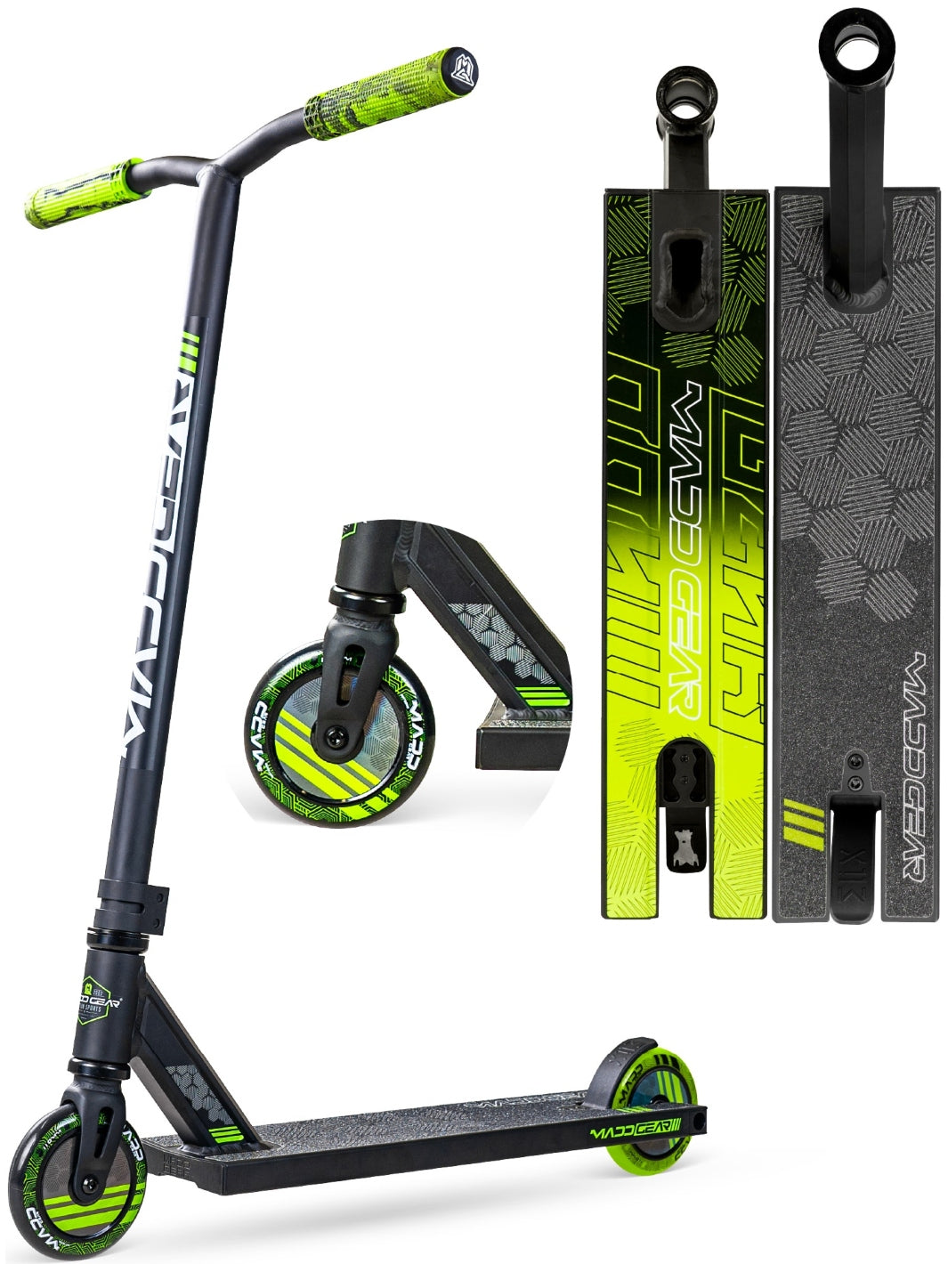MADD GEAR MG3 ZEN SCOOTER BLACK / GREEN – Madd Gear NZ