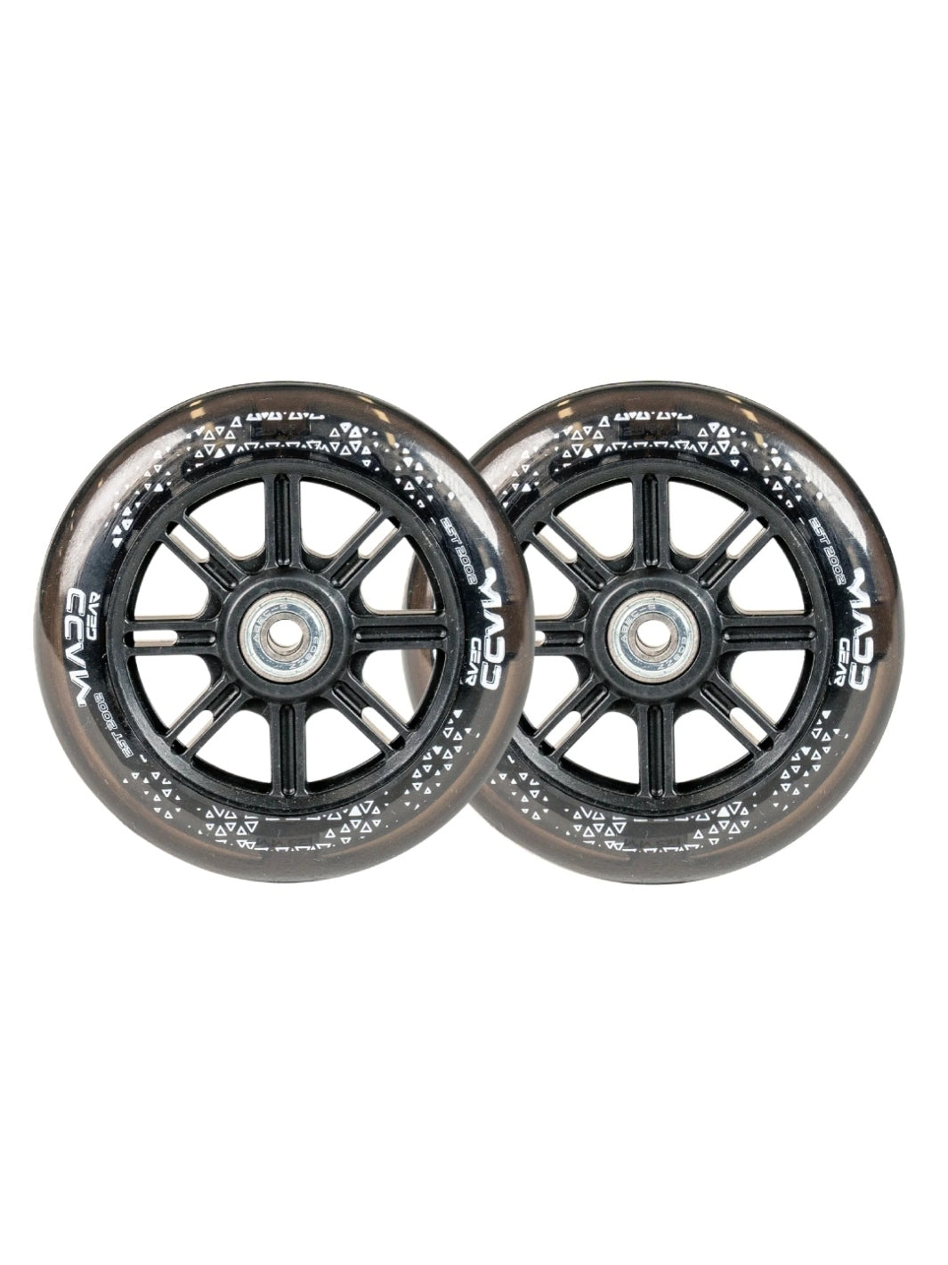MADD GEAR 125MM RUSH 125 LIGHT UP WHEELS BLACK / CLEAR PAIR – Madd Gear NZ